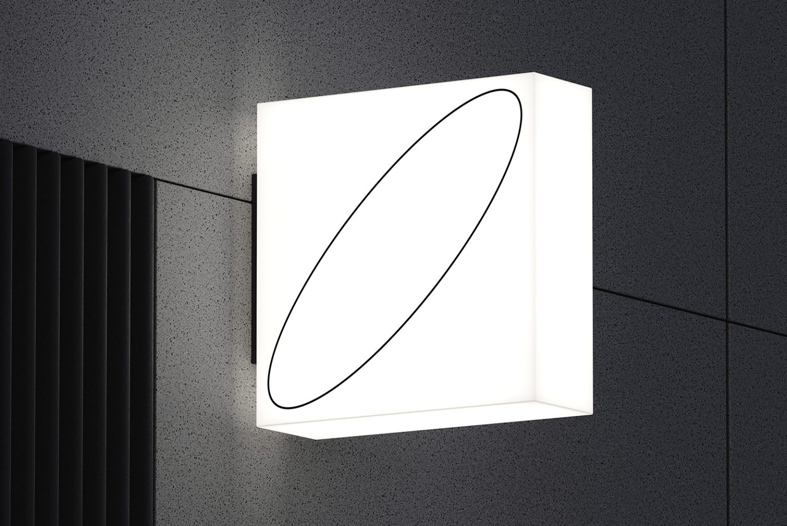 Lightbox 04 Facade Mockup, Outdoor Mockup | Supply.Family