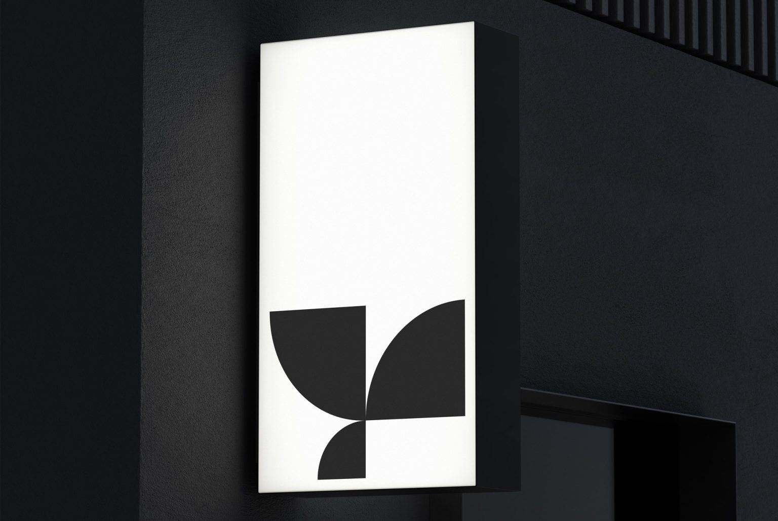 Lightbox 01 Facade Mockup, Outdoor Mockup | Supply.Family