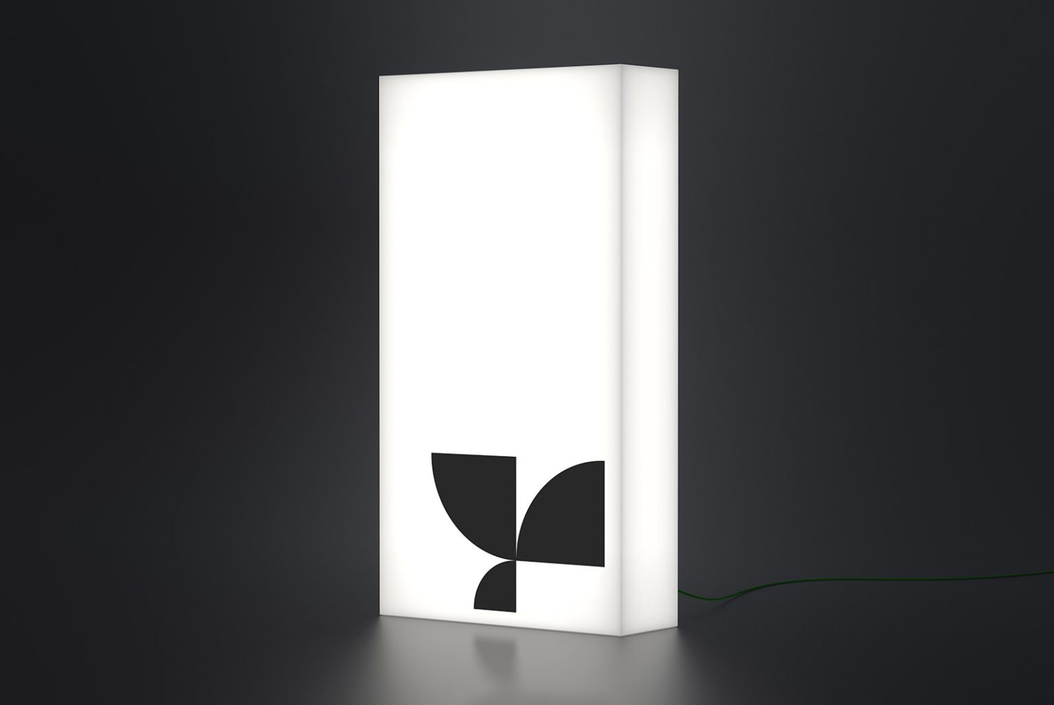 Standing Lightbox 01 Standard Mockup — Supply.Family