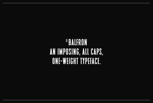 II Balfron, Sans Serif Font | Supply.Family