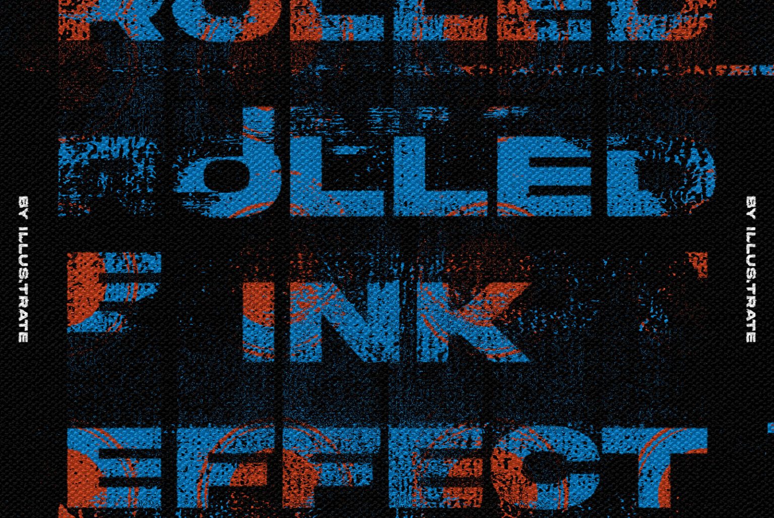 Rolled Ink Simulator, Texture Graphic | Supply.Family
