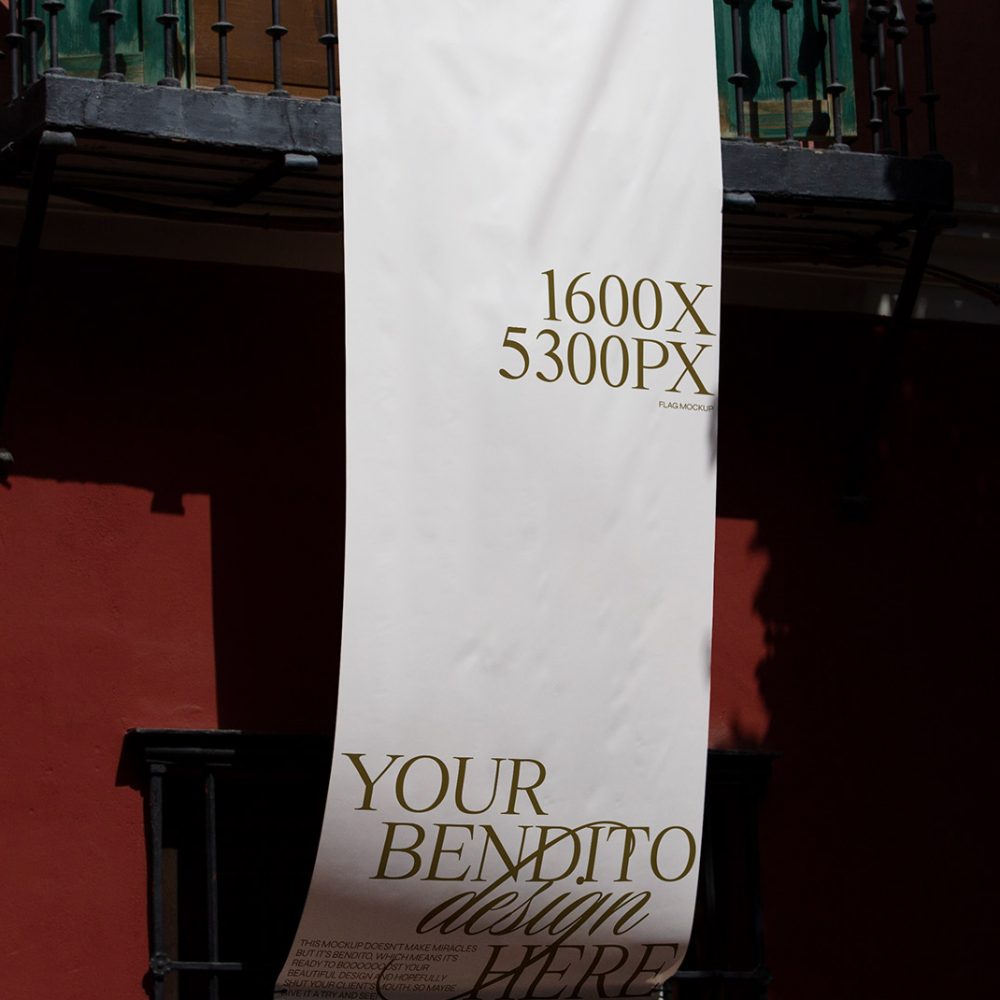 Flying Banner D 01 Mockup — Supply.Family — Mockups, Fonts, Graphics ...