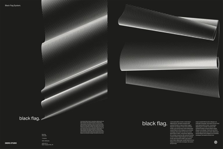 Black Flag Vector Pack, Vector Graphic | Supply.Family