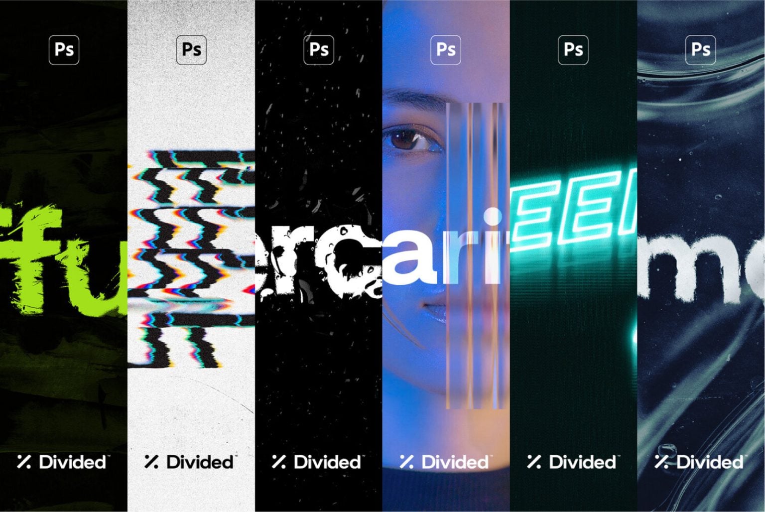 Distortion Kit 01, Photoshop Effect Graphic | Supply.Family