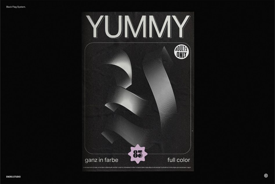 Illuminated Black Letters, Vector Graphic | Supply.Family