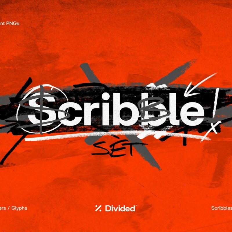 Scribble Set — Supply.Family — Mockups, Fonts, Graphics, Templates & more