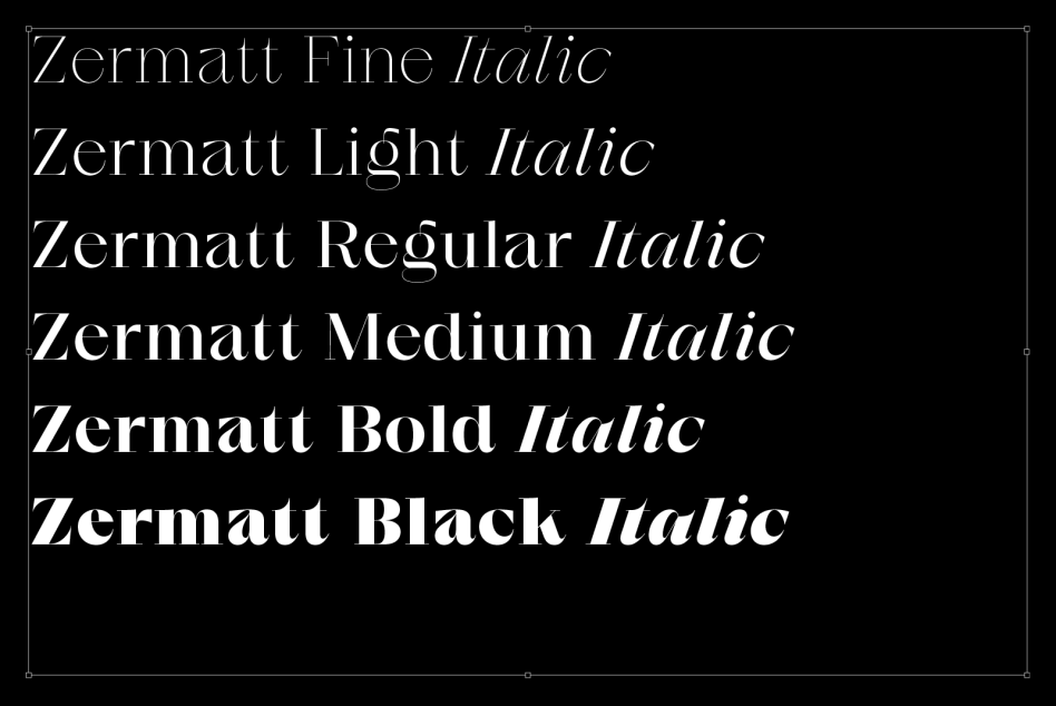 Zermatt, Serif Font | Supply.Family