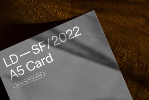 A5 Card 04 Mockup, Print Mockup | Supply.Family