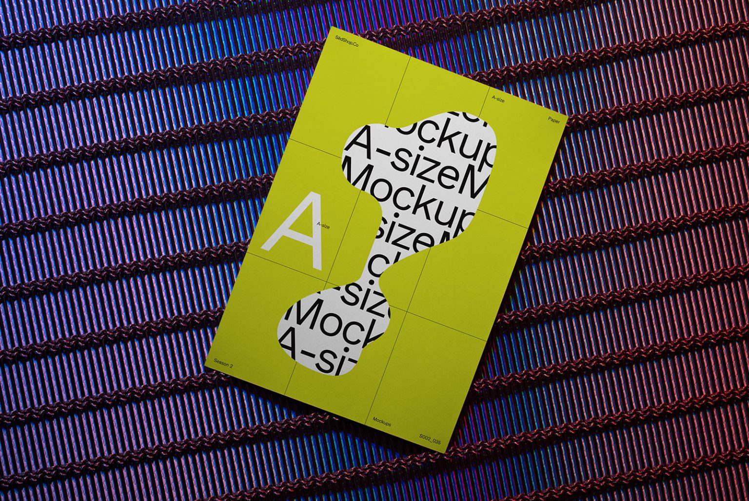 A4 Card S2 035 Mockup, Print Mockup | Supply.Family