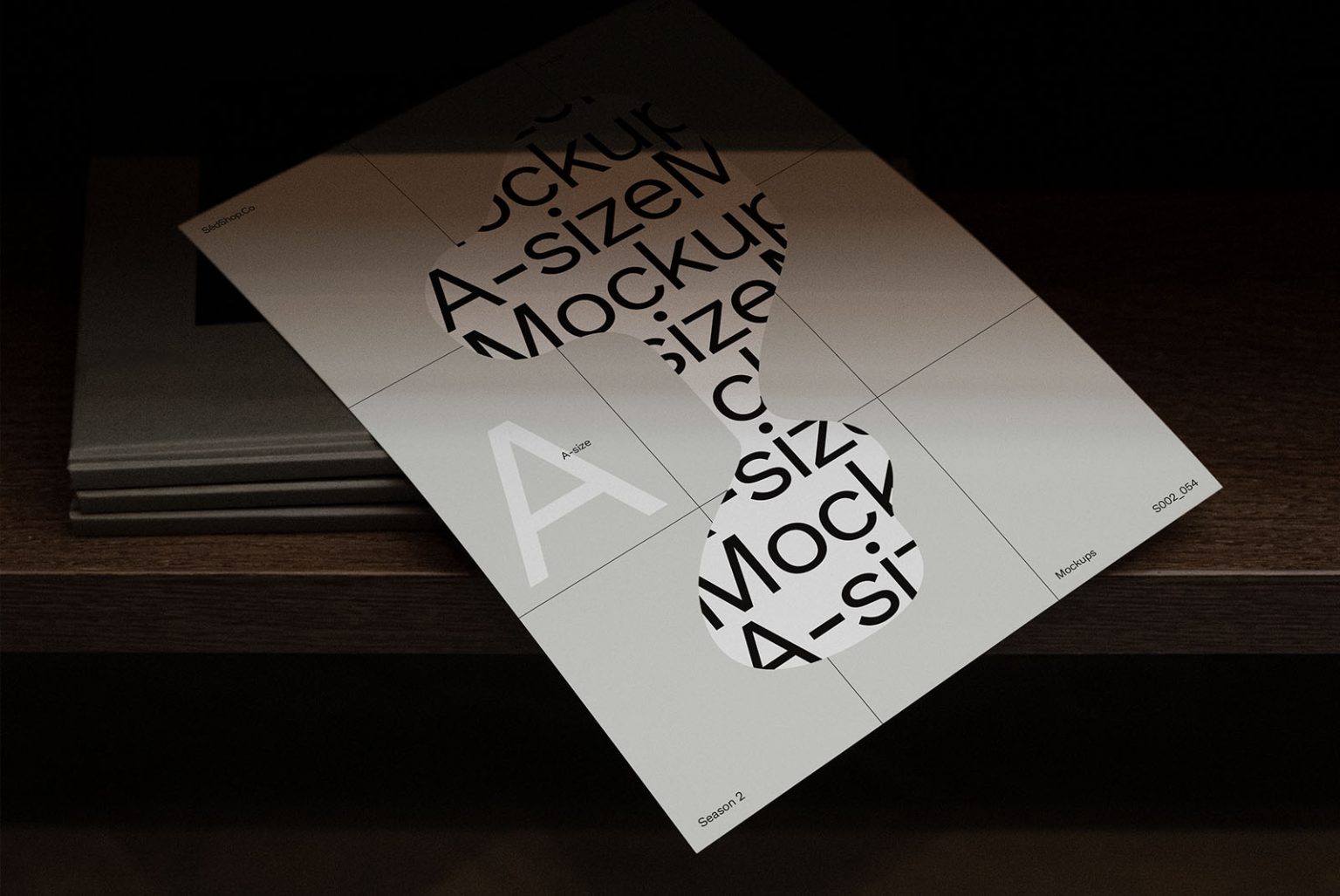A4 Card S2 054 Mockup, Print Mockup | Supply.Family