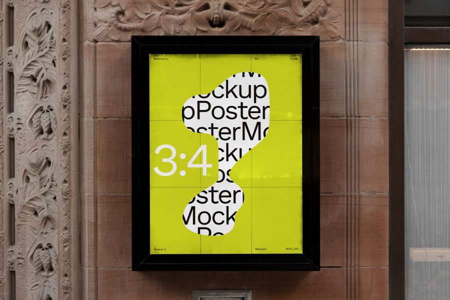 Format B2 A4 Poster Mockup 15 — Supply.Family — Mockups, Fonts ...