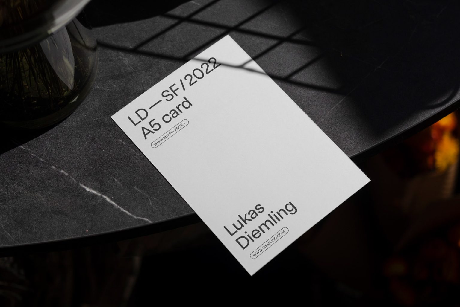 A5 Card 06 Mockup, Print Mockup | Supply.Family