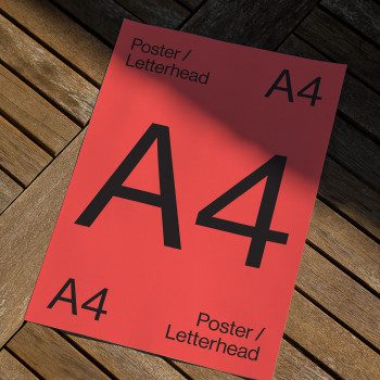 A4 Poster Table Mockup 02 — Supply.Family — Mockups, Fonts, Graphics ...