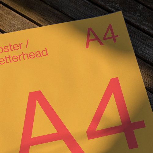 A4 Poster Table Mockup 03 — Supply.Family — Mockups, Fonts, Graphics ...