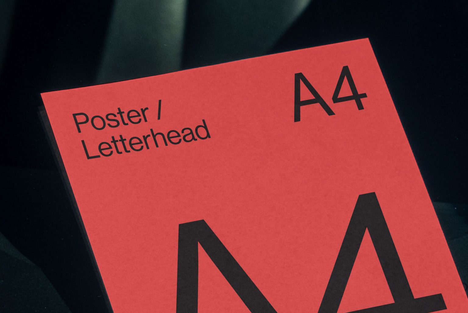 A4 Poster Wiper Mockup 01, Poster Mockup | Supply.Family