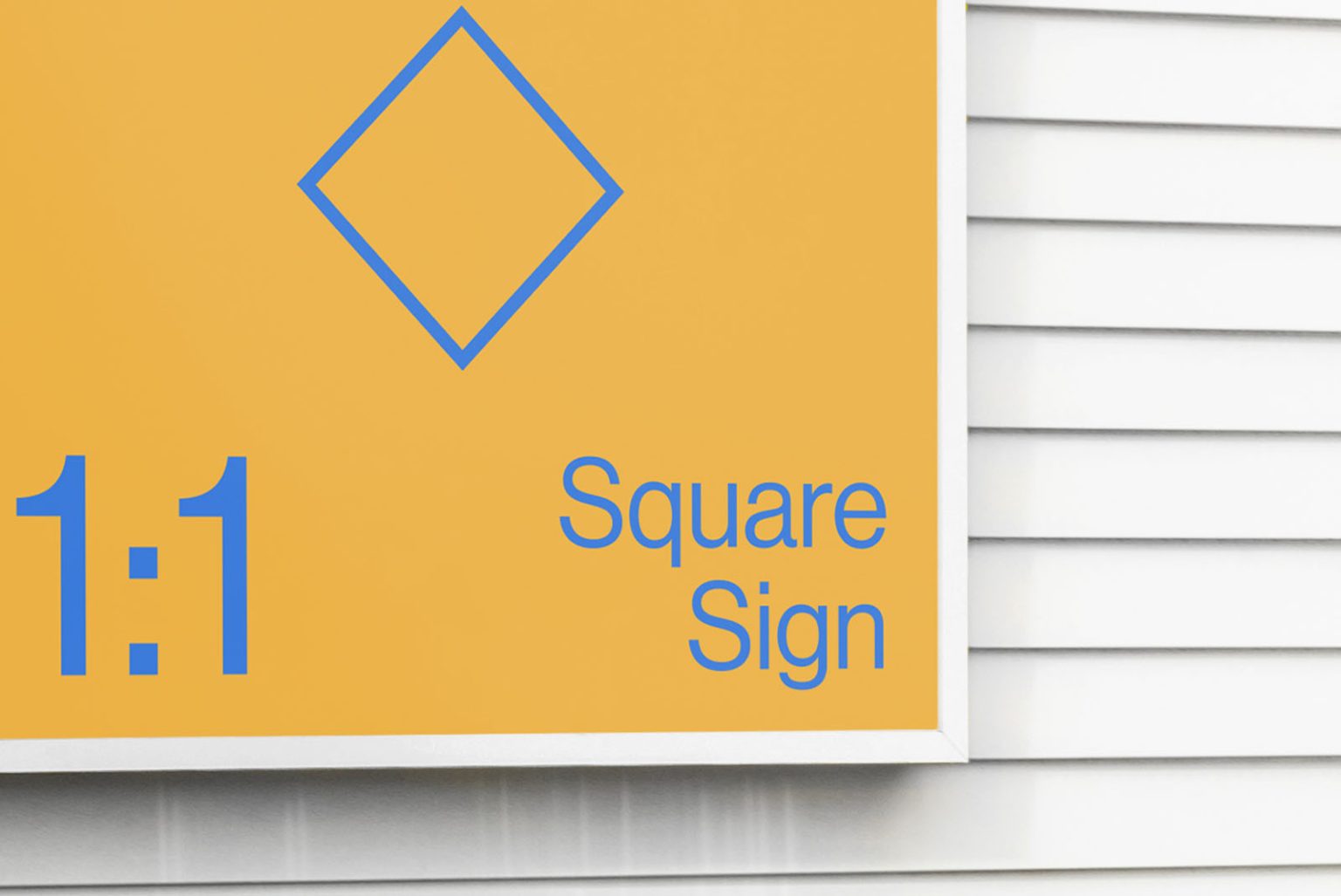 Square Sign Mockup 01, Outdoor Mockup | Supply.Family