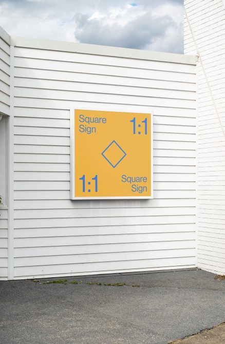 Square Sign Mockup 01, Outdoor Mockup | Supply.Family