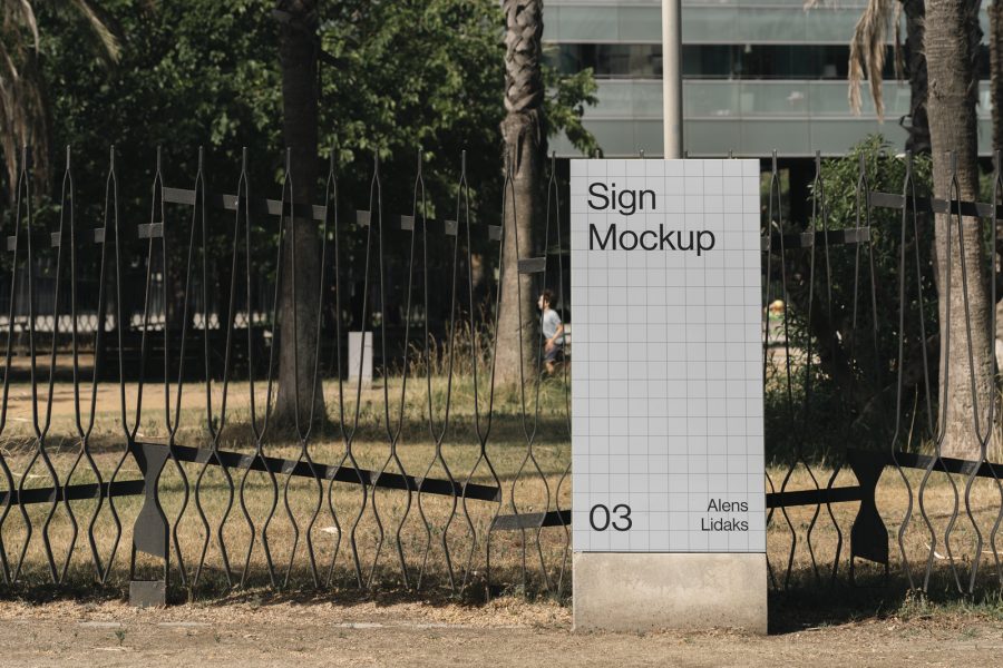 Sign Mockup S06 30 — Supply.Family — Mockups, Fonts, Graphics ...