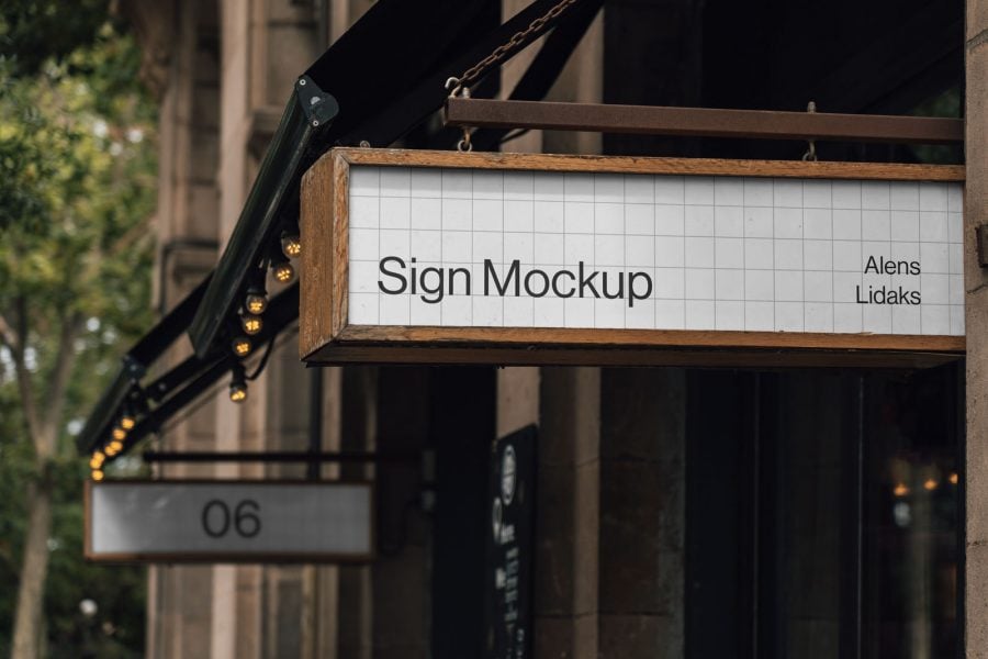 Door Sign 01 Standard Mockup — Supply.Family — Mockups, Fonts, Graphics ...