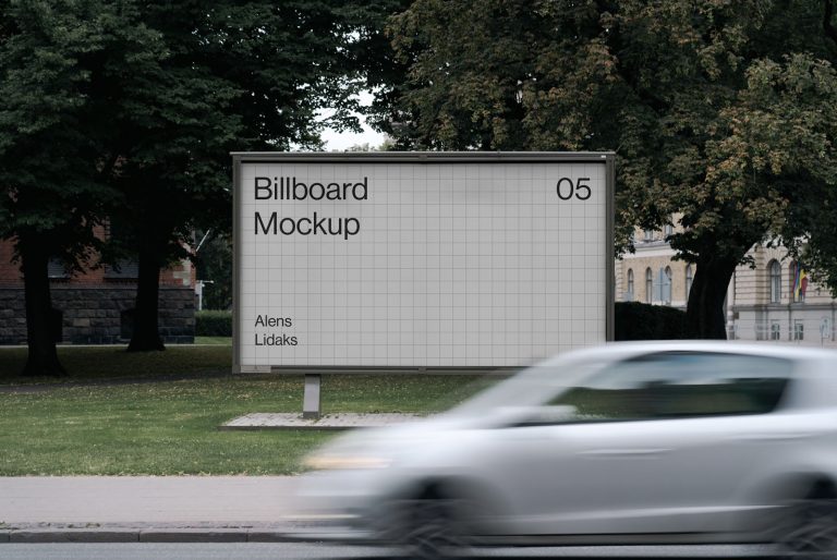 Large Corner Billboard Mockup Urban PSD — Supply.Family — Mockups ...