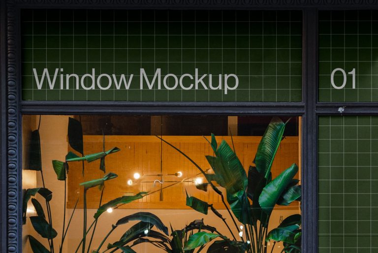 Window 01 AL Mockup, Outdoor Mockup | Supply.Family