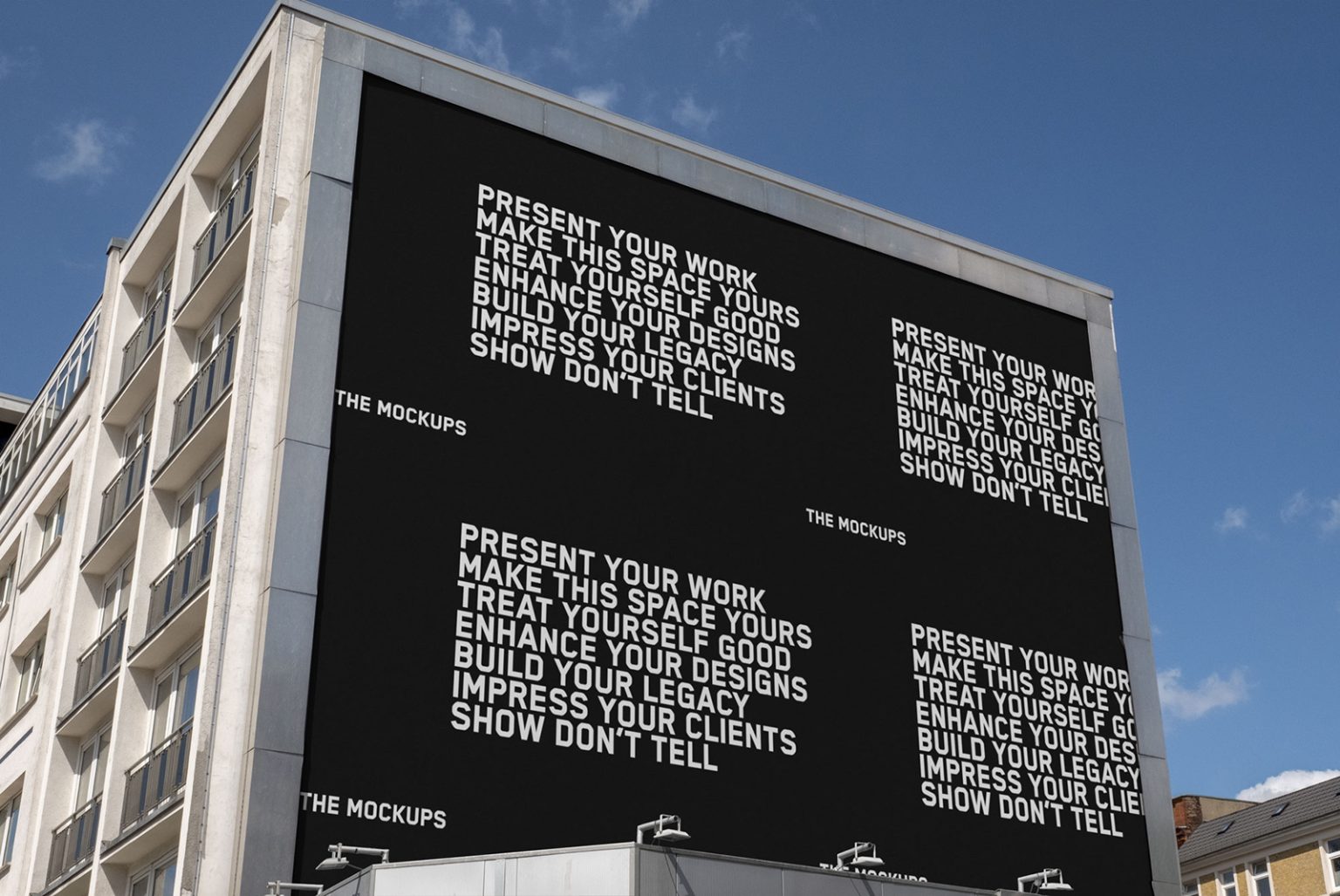 Painted Urban Billboard Mural Mockup — Supply.Family — Mockups, Fonts ...