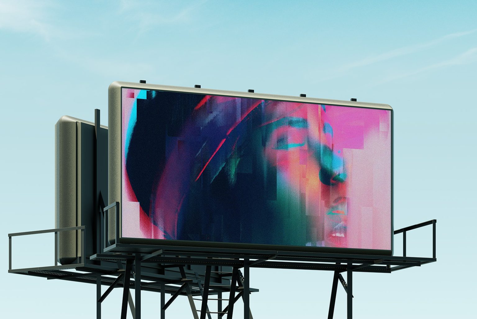 Painted Urban Billboard Mural Mockup — Supply.Family — Mockups, Fonts ...