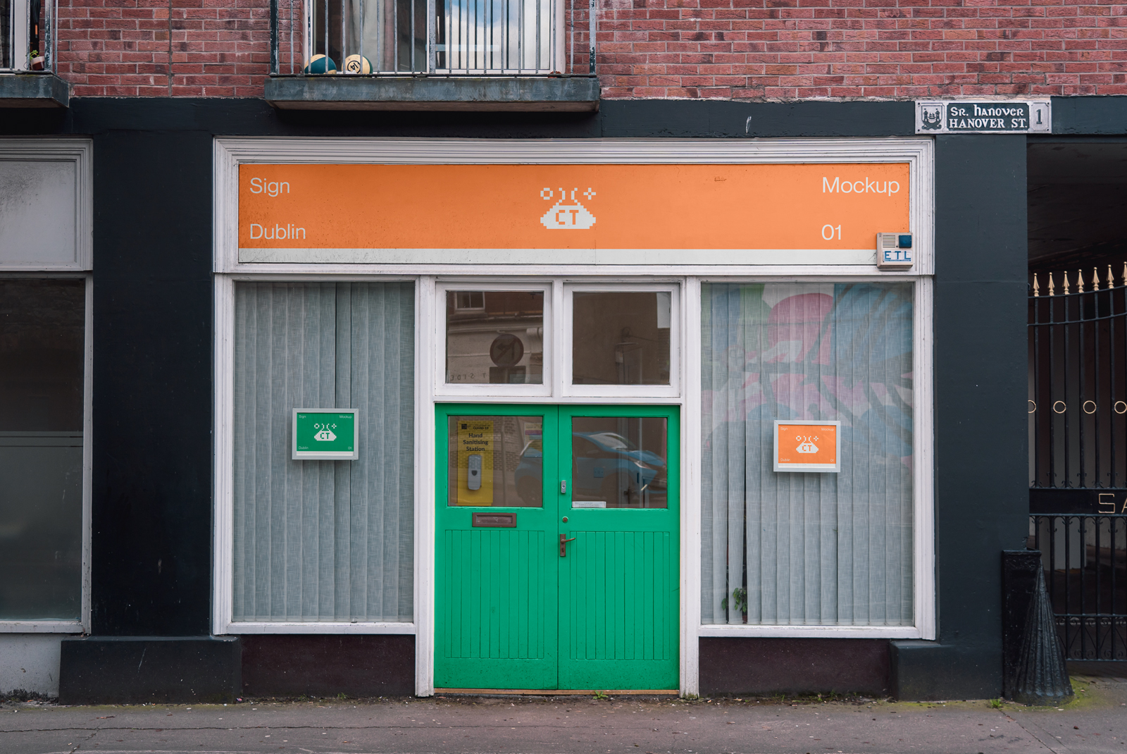 Retail Storefront Mockup DBL 03, Outdoor Mockup | Supply.Family