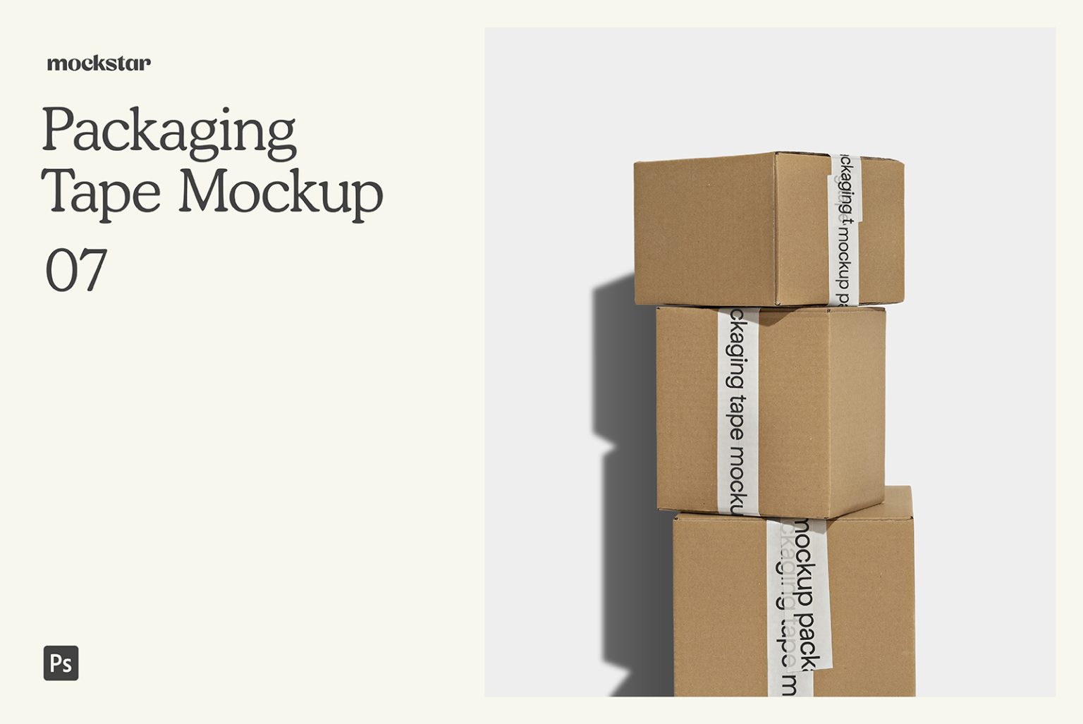 Packaging Tape Mockup 07, Packaging Mockup | Supply.Family