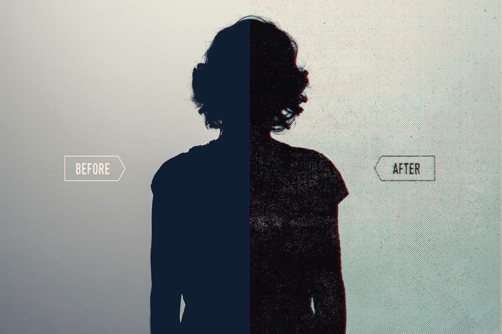 Time Worn Print Effect, Texture Graphic | Supply.Family