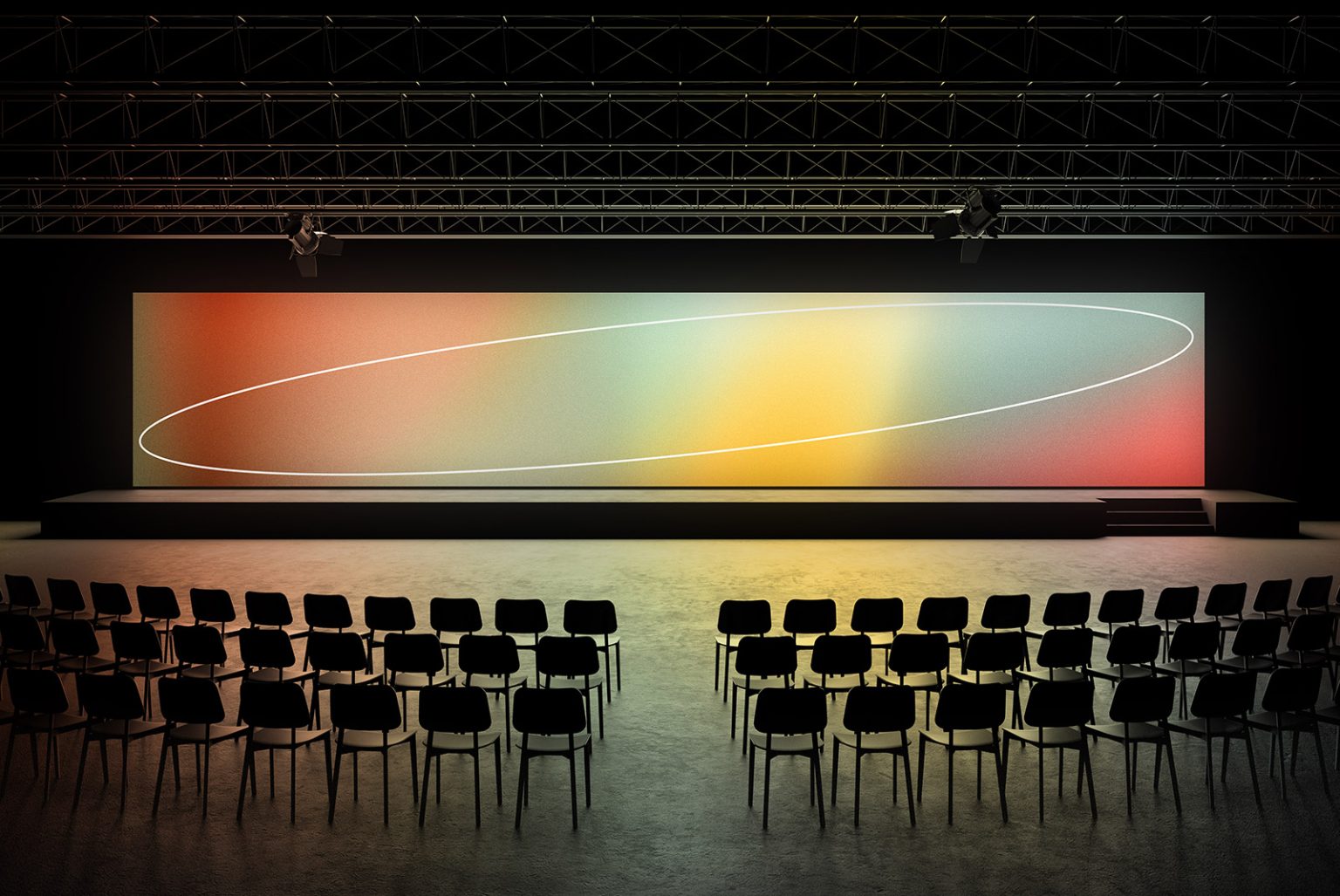 Venue Screen 01 Standard Mockup, Large Screen Mockup | Supply.Family