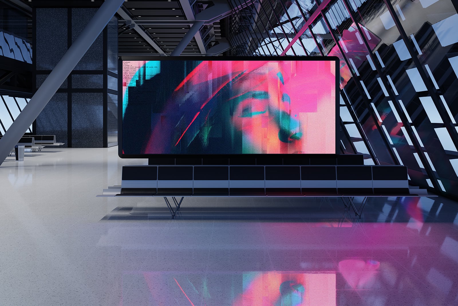 Airport Terminal Mockup — Supply.Family — Mockups, Fonts, Graphics ...