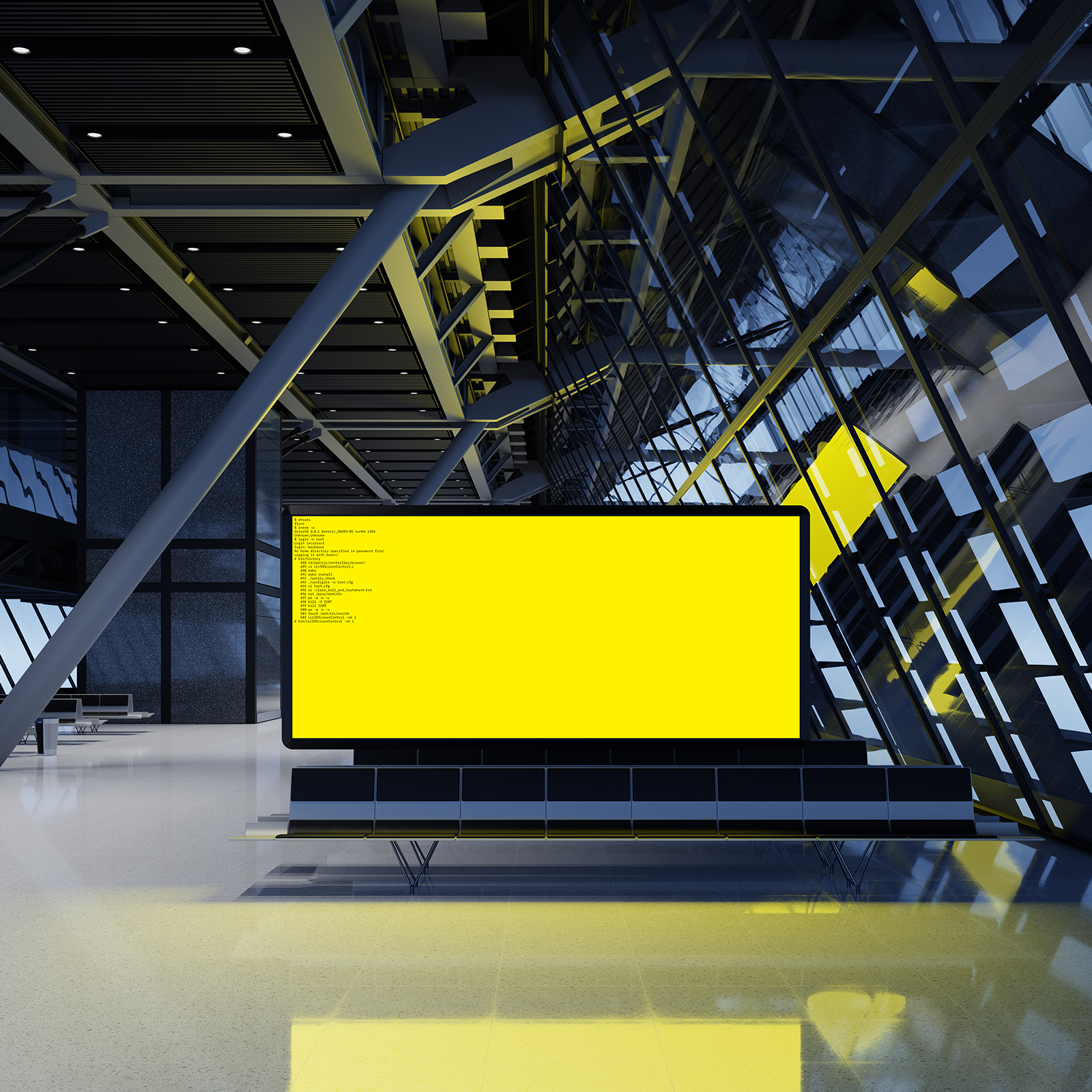 Airport Terminal Mockup — Supply.Family — Mockups, Fonts, Graphics ...
