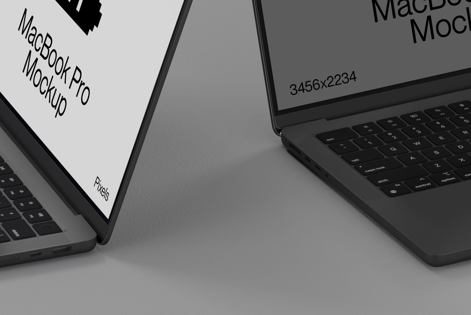 Two MacBook Pros Mockup, Tech Mockup | Supply.Family