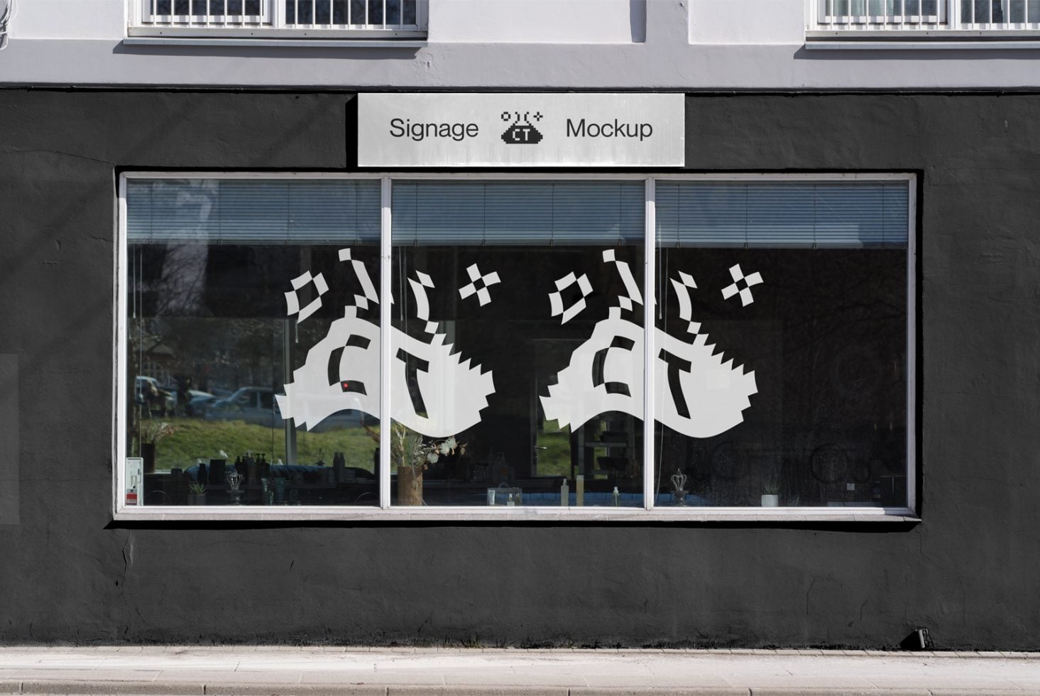 Storefront Decal Mockup CPH 01, Outdoor Mockup | Supply.Family