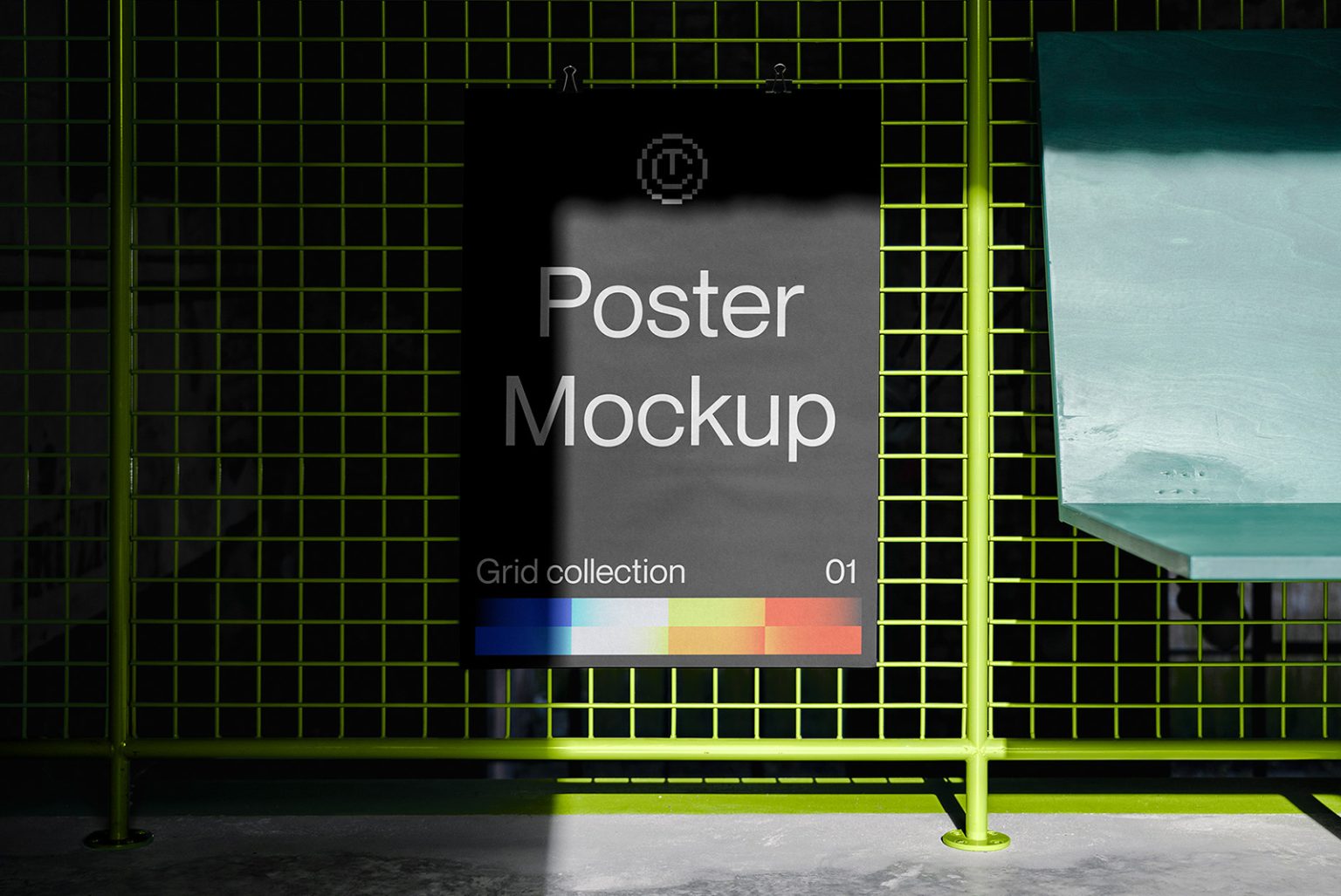 Poster Mockup GRID 01, Poster Mockup | Supply.Family
