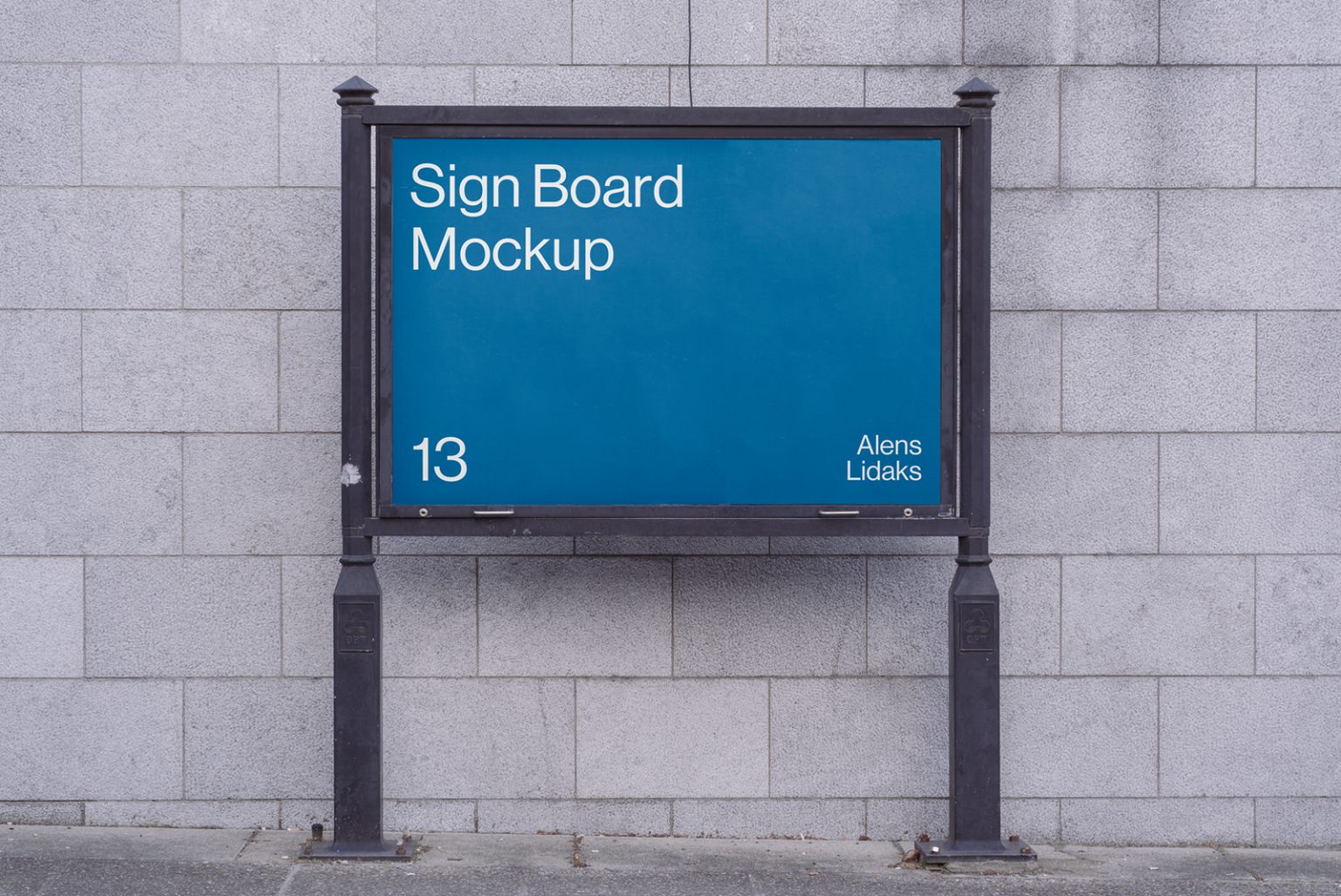 Sign Mockup 13, Outdoor Mockup | Supply.Family