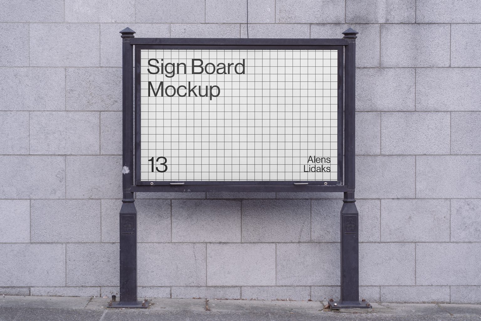 Sign Mockup 13, Outdoor Mockup | Supply.Family