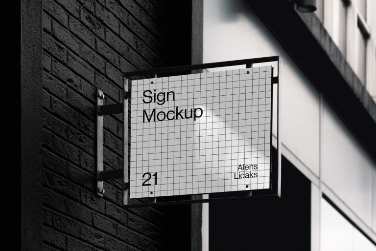 Sign Mockup 21 AL, Object Mockup | Supply.Family