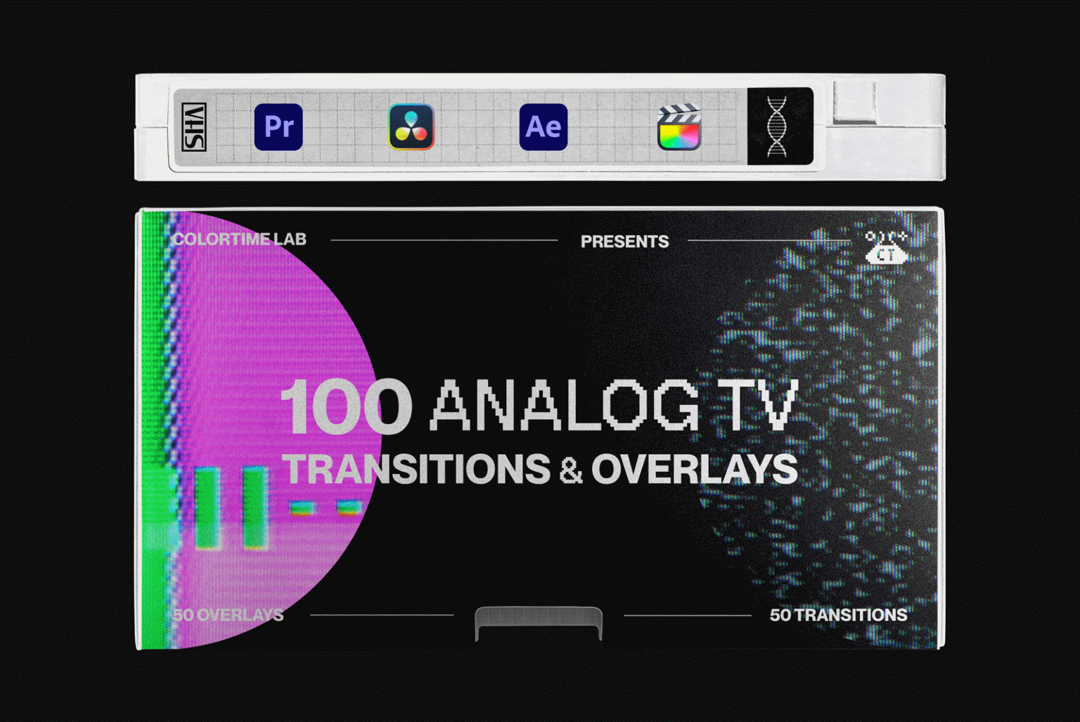 100 Analog TV 4k Transition & Overlay Bundle, Bundle Graphic | Supply ...