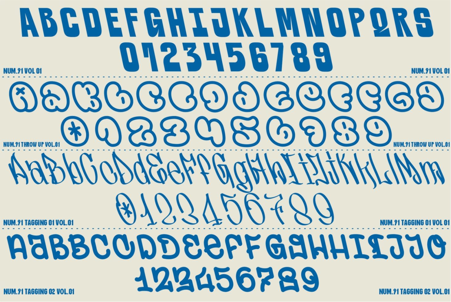 Num.91, Display Font | Supply.Family