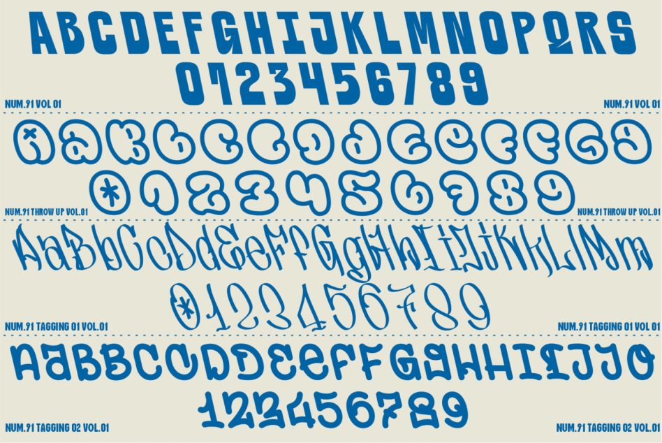 Num.91, Display Font | Supply.Family
