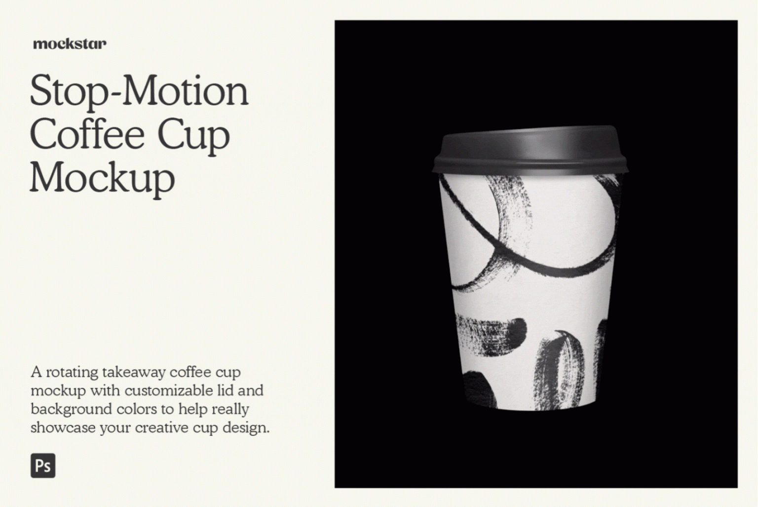 Stop-Motion Animated Coffee Cup Mockup, Packaging Mockup | Supply.Family