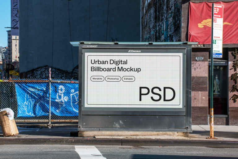 New York Digital Urban Poster Mockup, Outdoor Mockup | Supply.Family