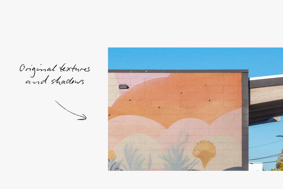 Painted Mural Billboard Mockup, Outdoor Mockup | Supply.Family