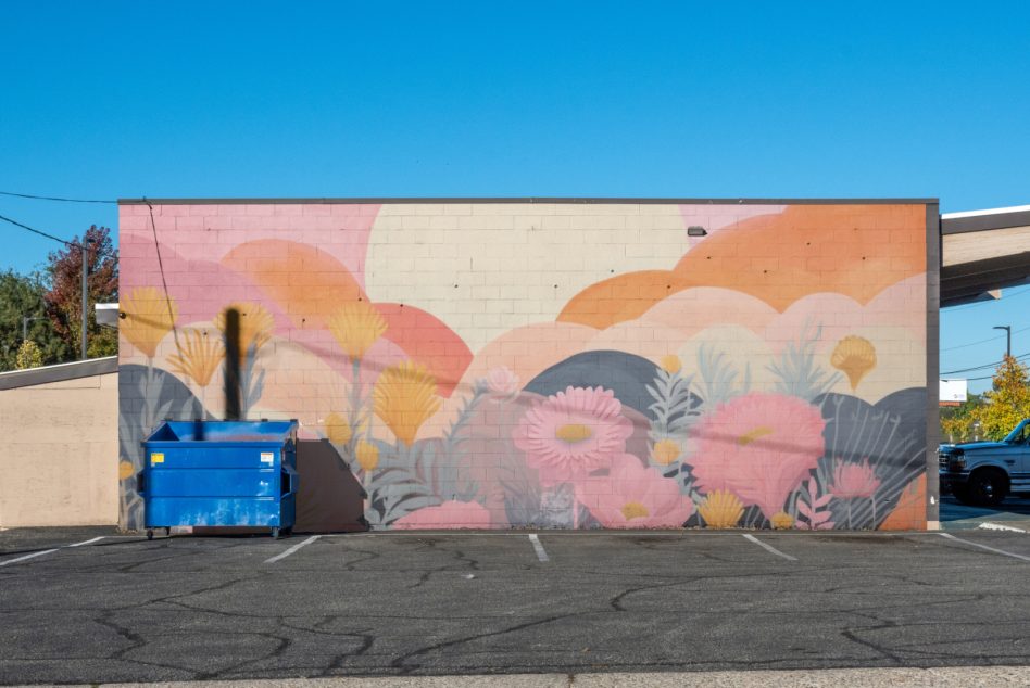 Painted Mural Billboard Mockup, Outdoor Mockup | Supply.Family