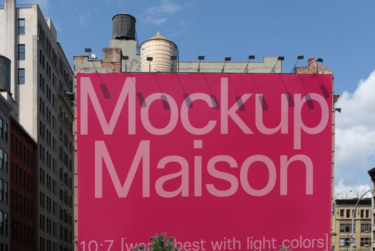 Large Corner Billboard Mockup Urban PSD — Supply.Family — Mockups ...