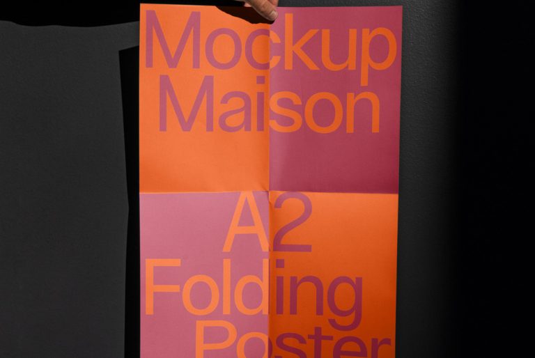 Folding Poster IP D 02, Mockup | Supply.Family