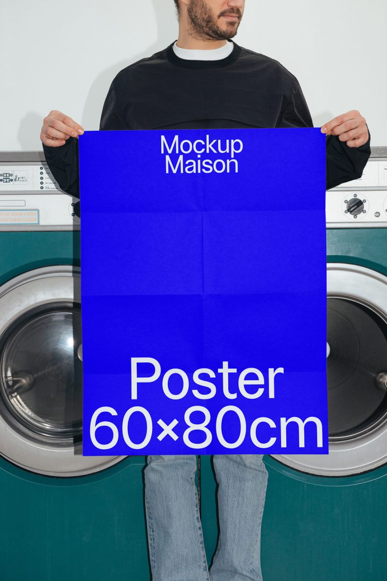 Folding Poster IP LAU 01, Mockup | Supply.Family