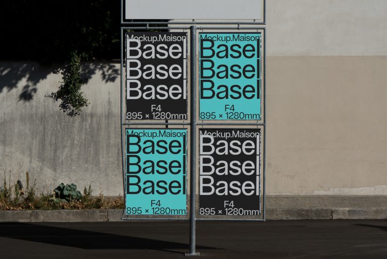Format B2 A4 Poster Mockup 04 — Supply.Family — Mockups, Fonts ...